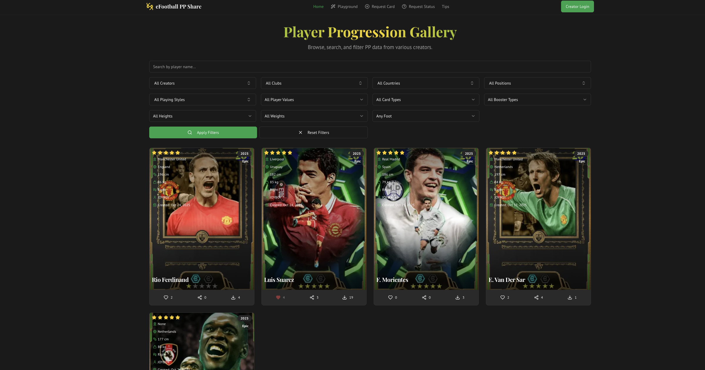 eFootball PP Share | Player Builds & Progression Points